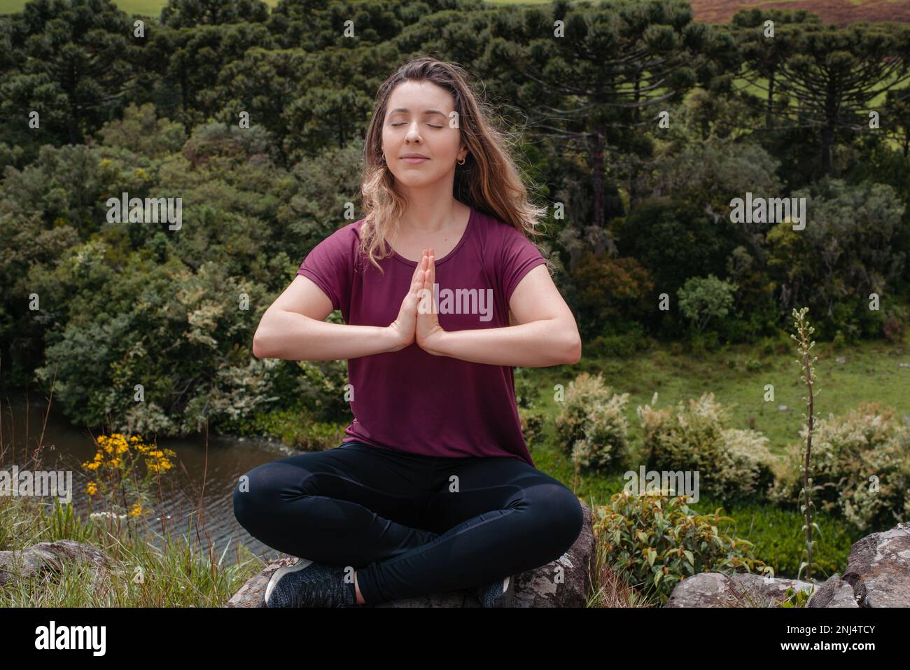 Woman lotus hi-res stock photography and images - Alamy