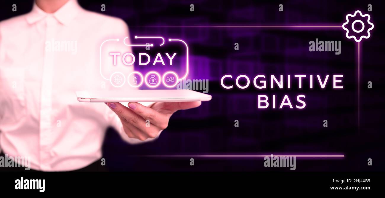 Handwriting text Cognitive Bias. Business idea Psychological treatment ...