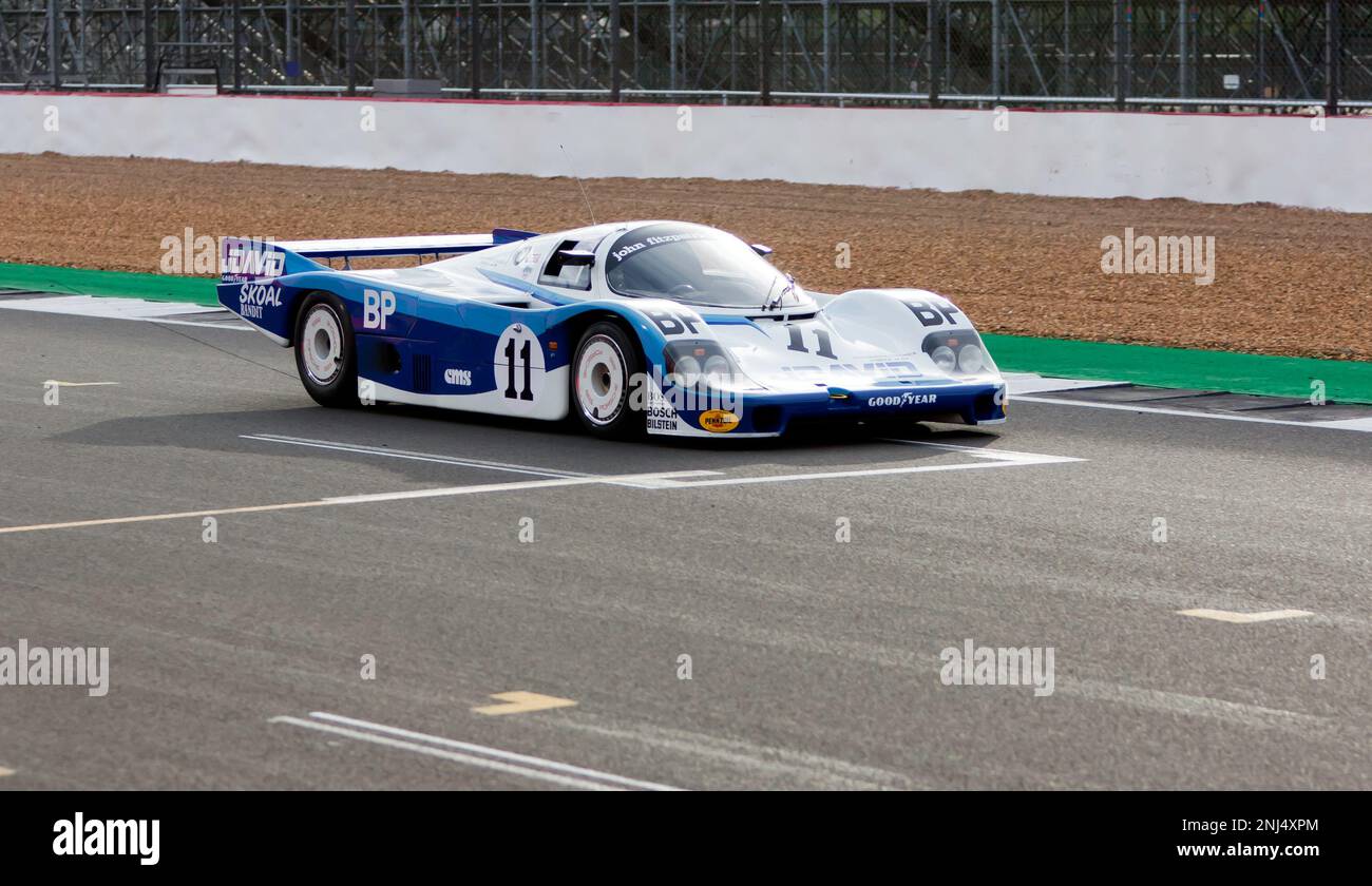 A 1983, Porsche 956, in a special track demonstration, Celebrating 40 ...