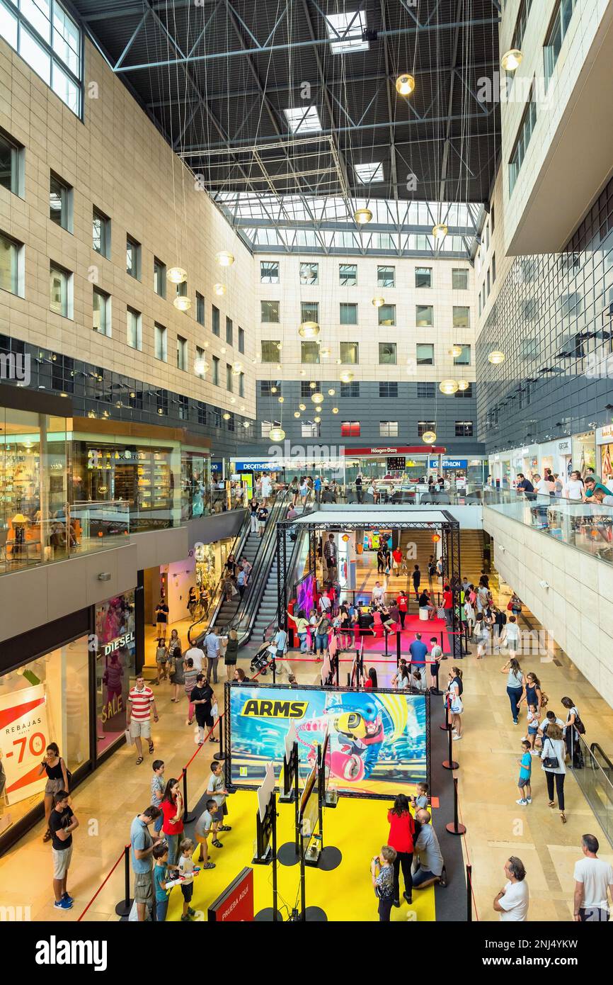 Barcelona, Spain - July 8, 2017: day view of L'Illa Shopping Centre in ...