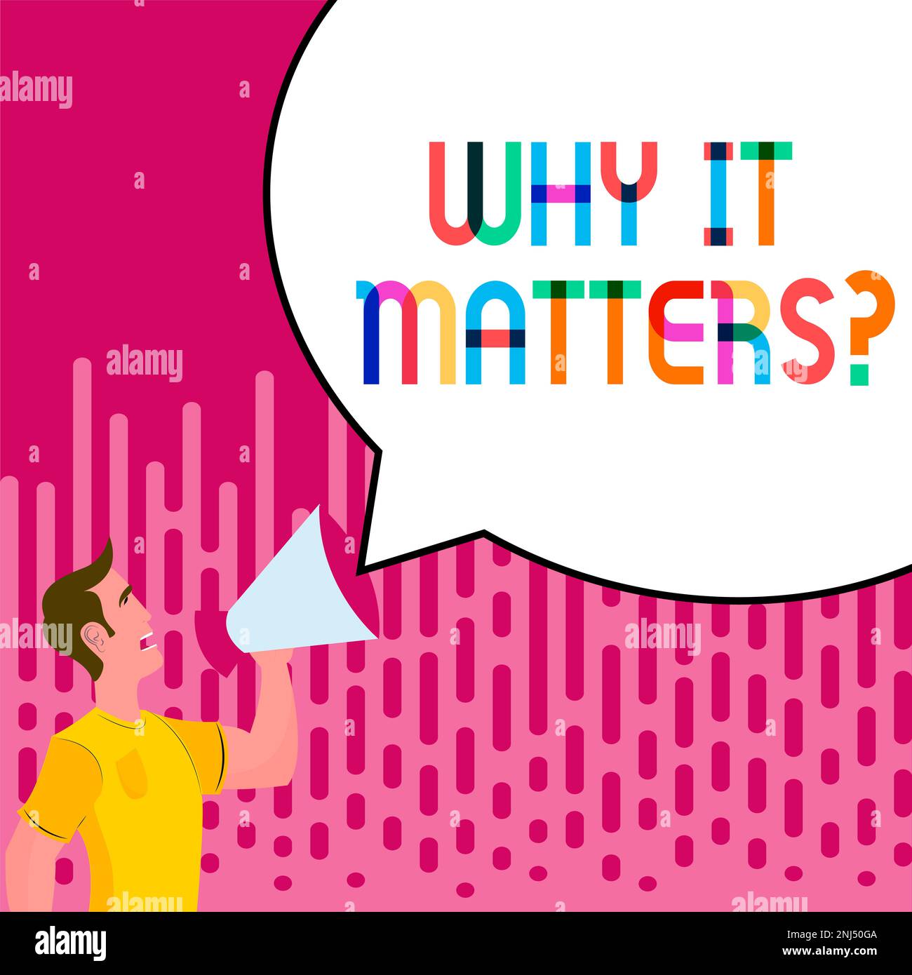 Handwriting text Why It Matters. Business showcase Important Reasons to ...