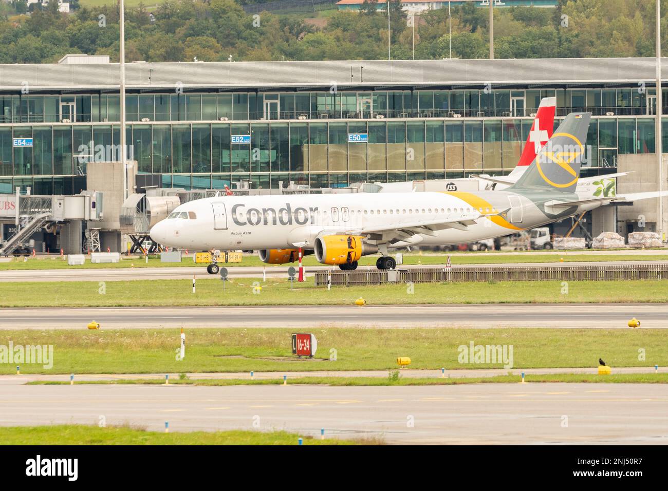 Zurich, Switzerland, September 27, 2022 Condor Airbus A320-212 aircraft ...