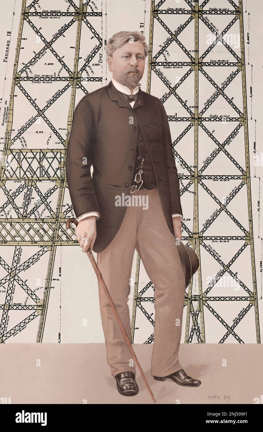 Gustave eiffel 1889 construction hi-res stock photography and images ...