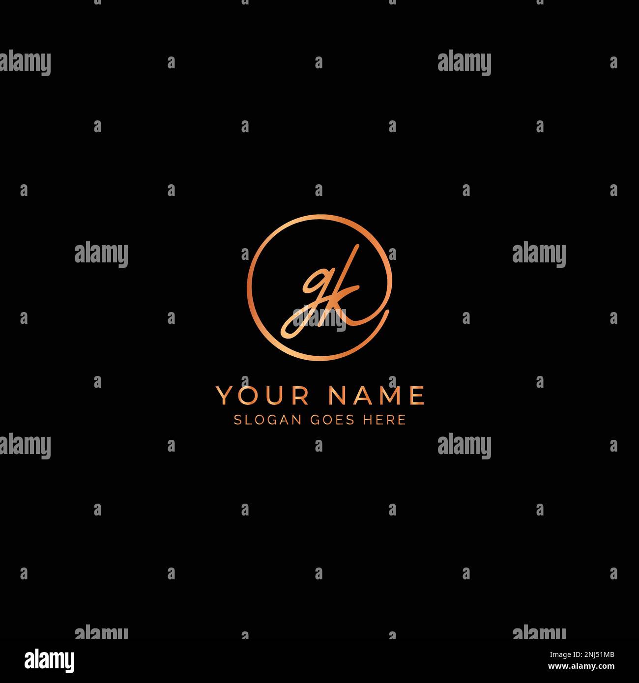 G, K, GK Initial letter handwritten and signature vector logo. Business ...