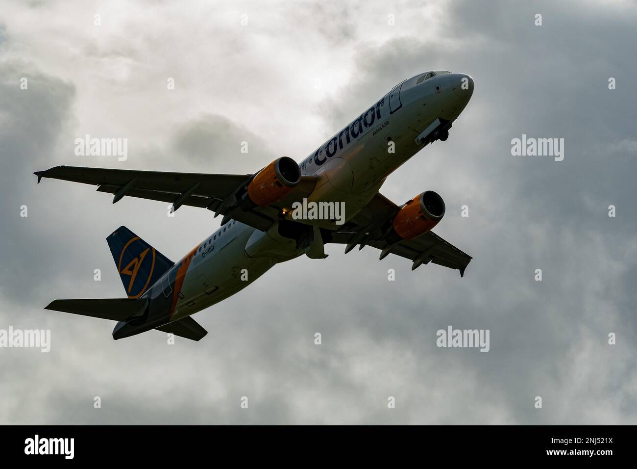 Zurich, Switzerland, September 27, 2022 Condor Airbus A320-212 aircraft ...
