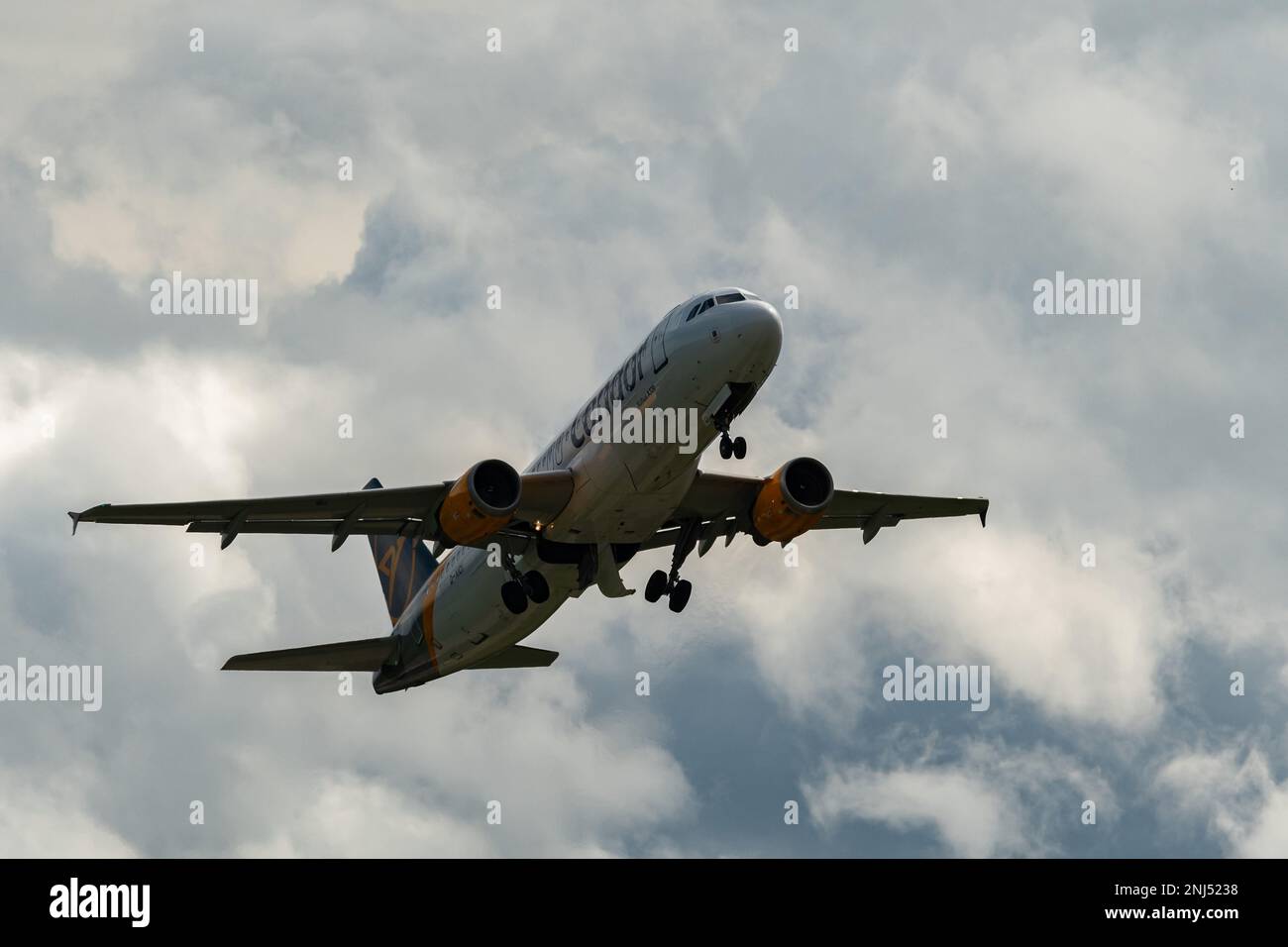 Zurich, Switzerland, September 27, 2022 Condor Airbus A320-212 aircraft ...