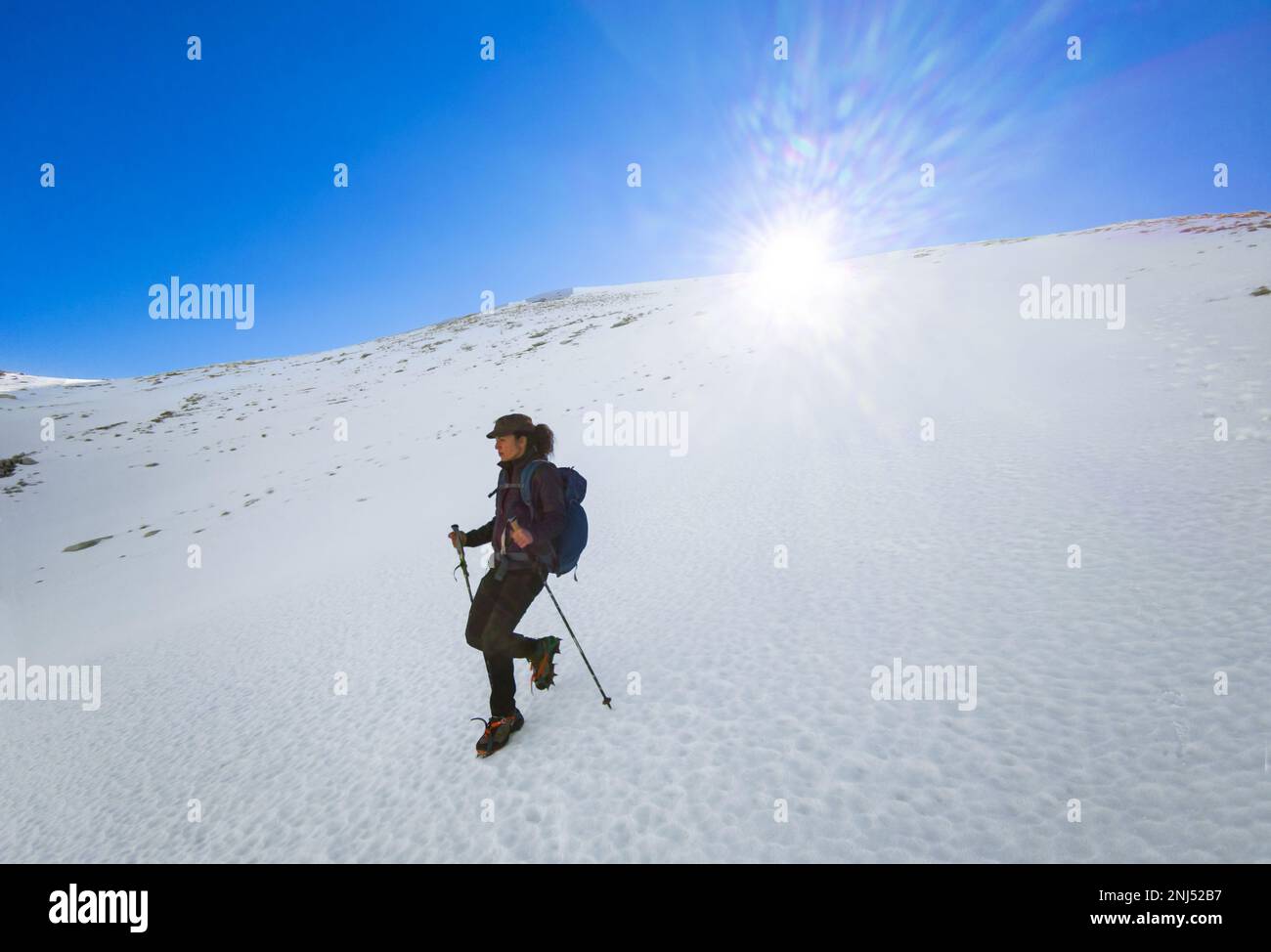 Ovindoli (Abruzzo, Italy) - The Monte della Magnola is a imponent and ...