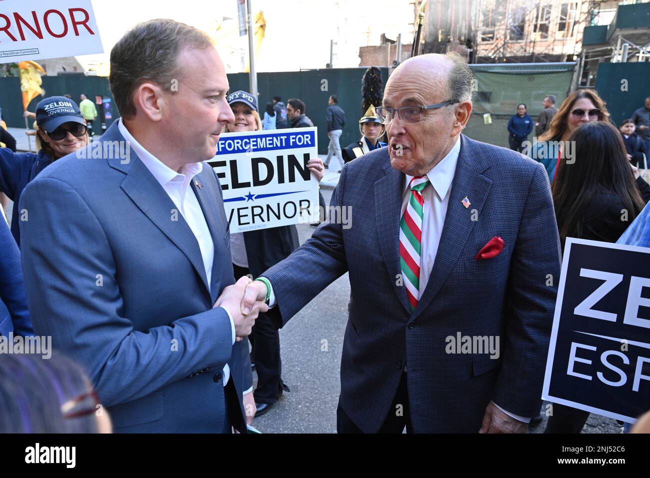 Photo by: NDZ/STAR MAX/IPx 2022 10/10/22 Lee Zeldin and Rudolph ...