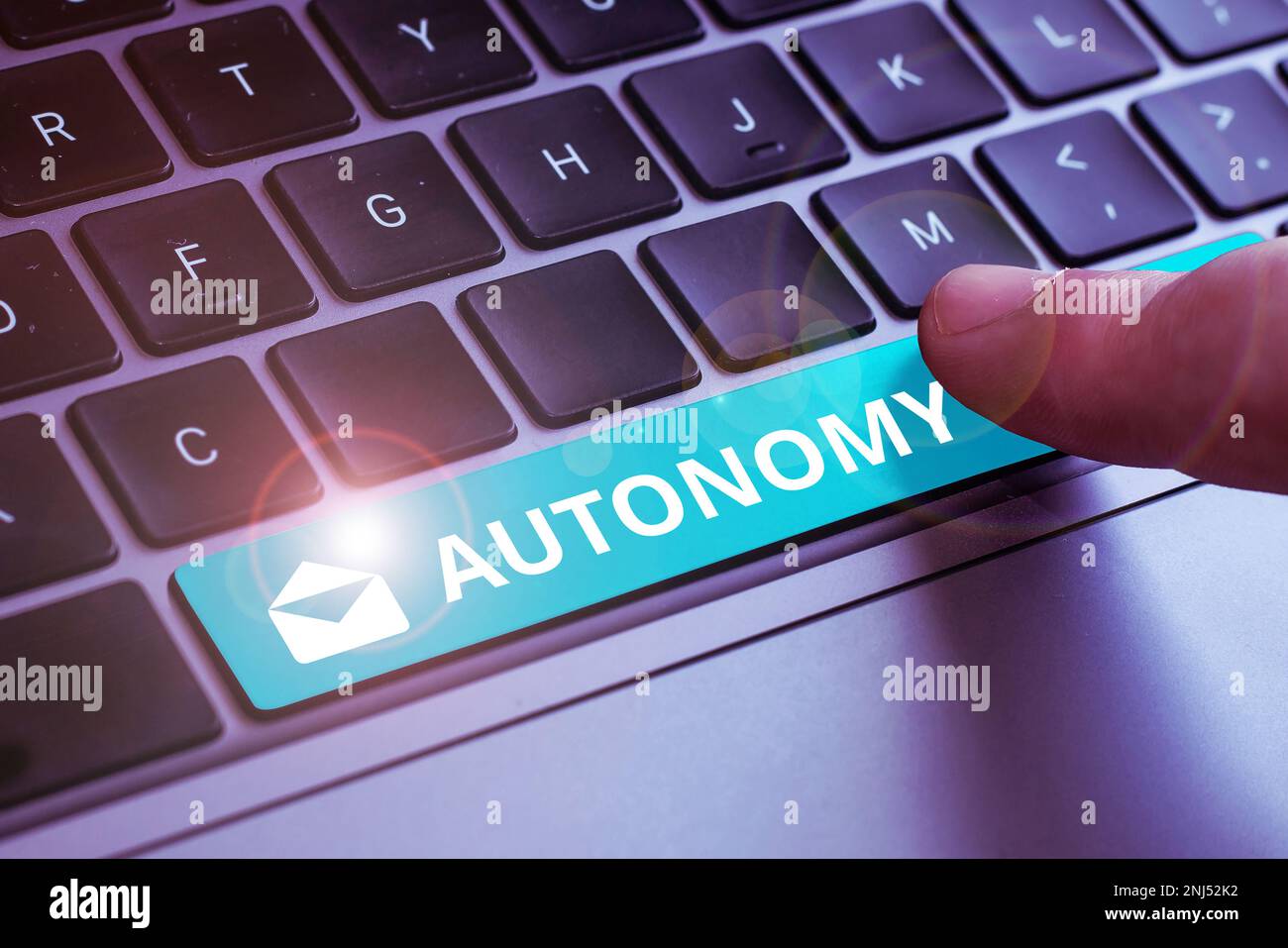 Conceptual caption Autonomy. Word for vehicle that can guide itself ...