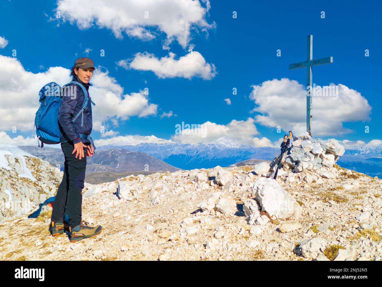 Ovindoli (Abruzzo, Italy) - The Monte della Magnola is a imponent and ...