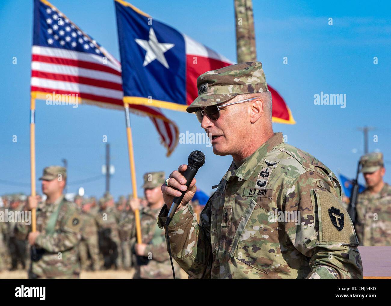 FORT HOOD, Texas – Texas Army National Guard, Maj. Gen. Win Burkett ...