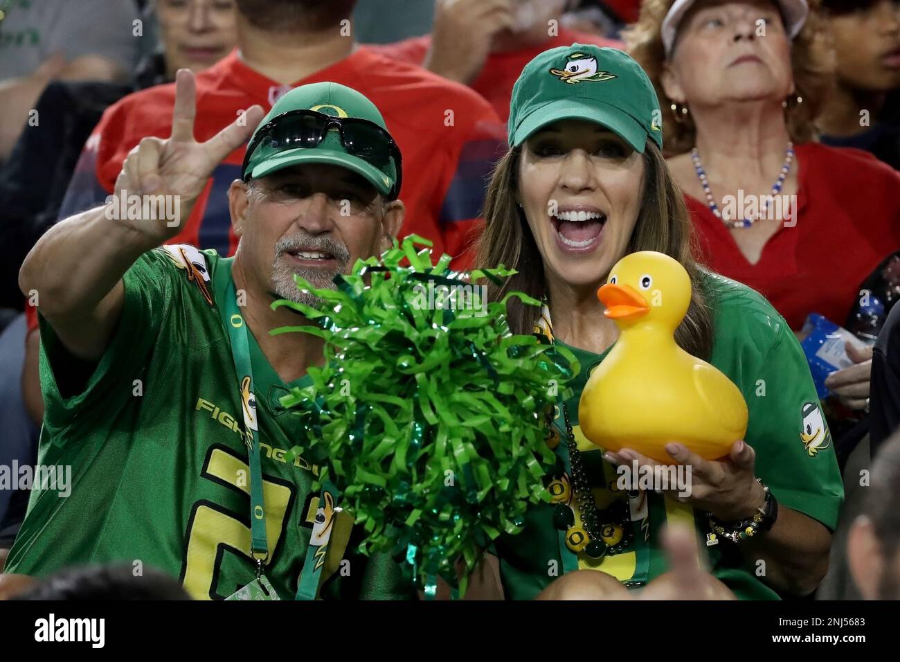 TUCSON, AZ - OCTOBER 08: Oregon Ducks fans during a football game ...