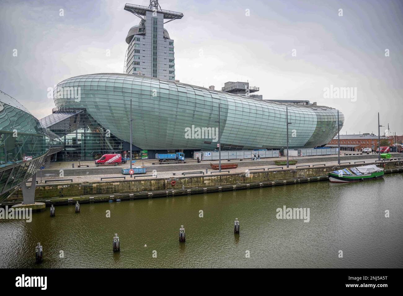 22 February 2023, Bremen, Bremerhaven: The Klimahaus Bremerhaven. The ...