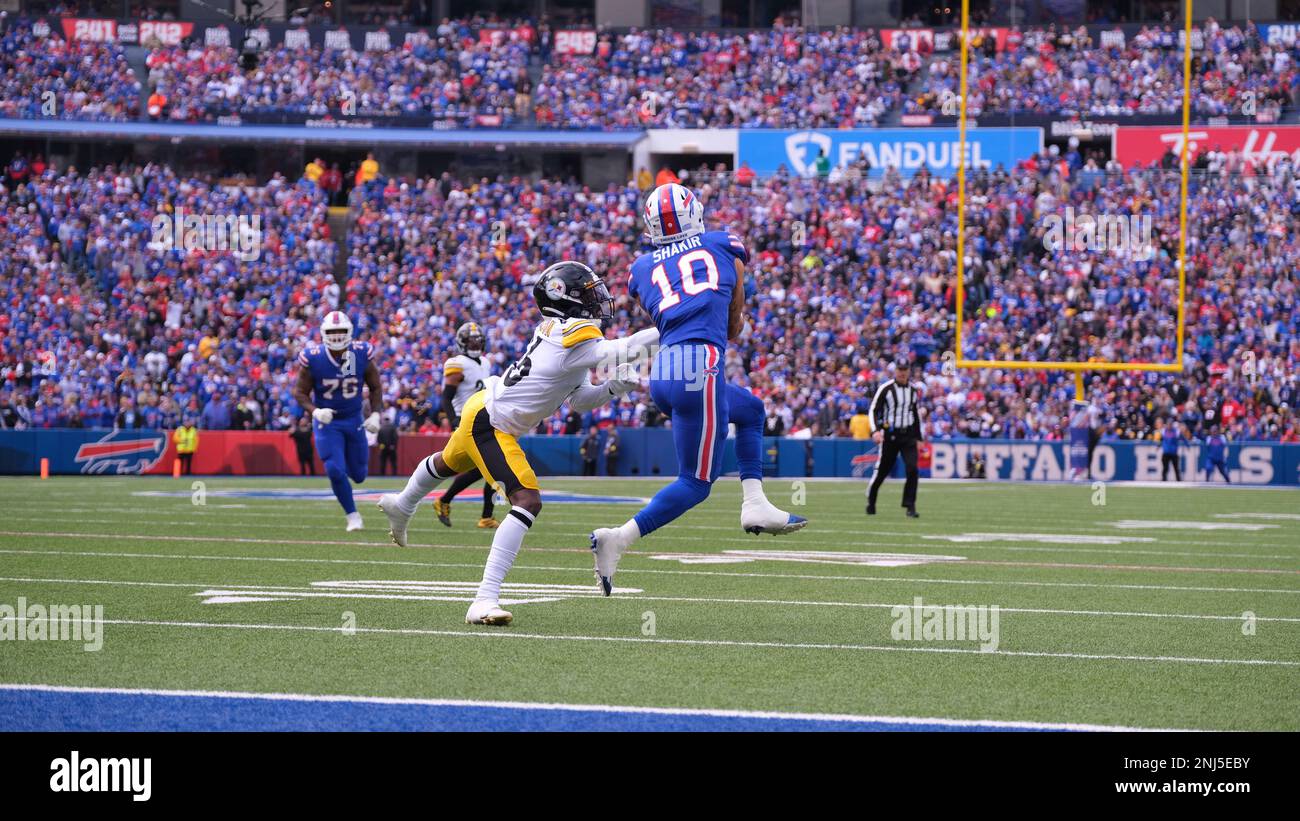 Oct 9th, 2022: Khalil Shakir #10 during the Pittsburgh Steelers vs ... Oct 9th, 2022: Khalil Shakir #10 during the Pittsburgh Steelers vs ...