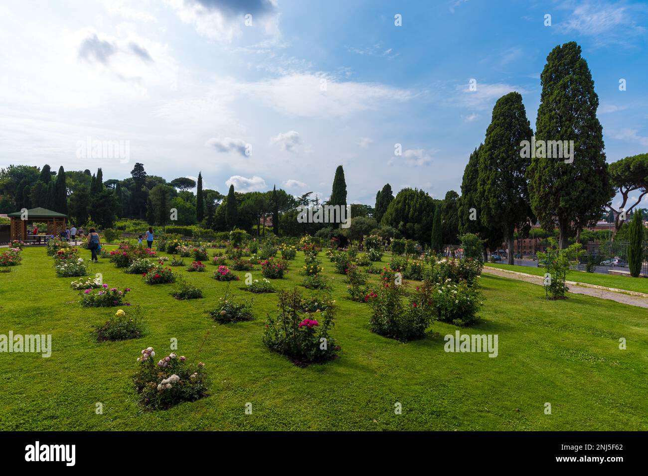 Rome (Italy) - The touristic Municipal Roses, on Aventino hill in the ...