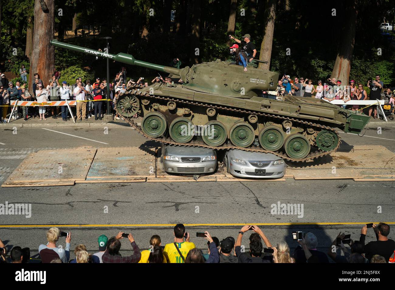 An Australian Centurion tank operated by the Canadian Military ...