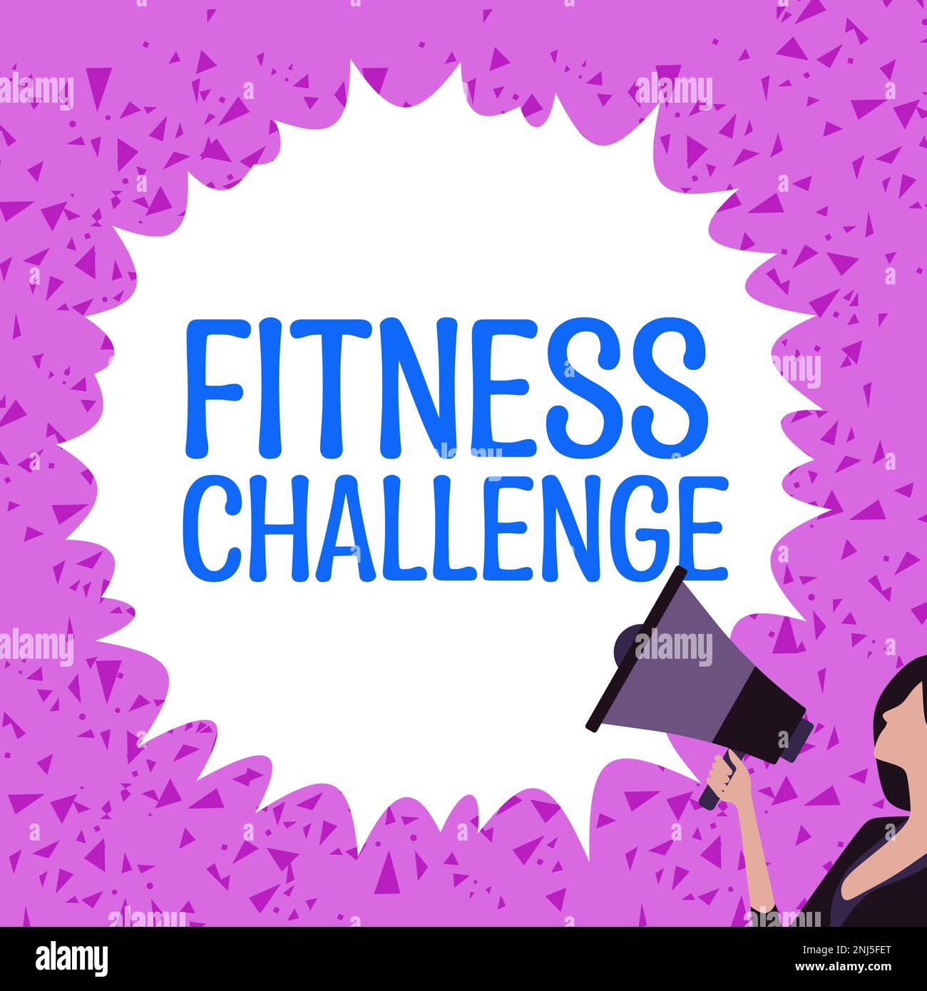 Handwriting text Fitness Challenge, Conceptual photo condition of being ...