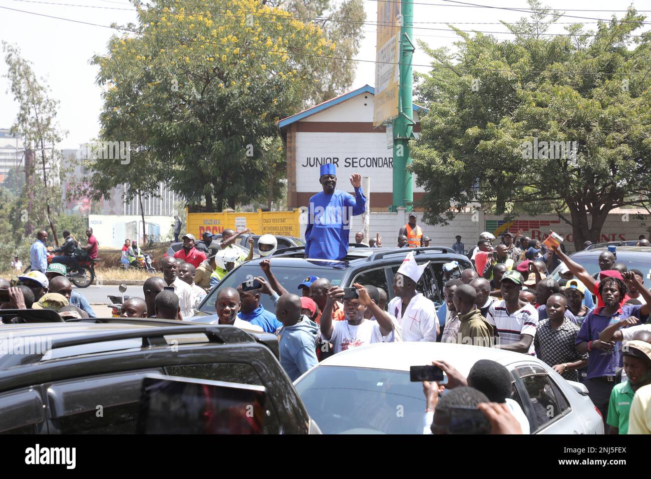 Nairobi, Kenya. 22nd Feb, 2023. Azimio la Umoja party leader Raila ...