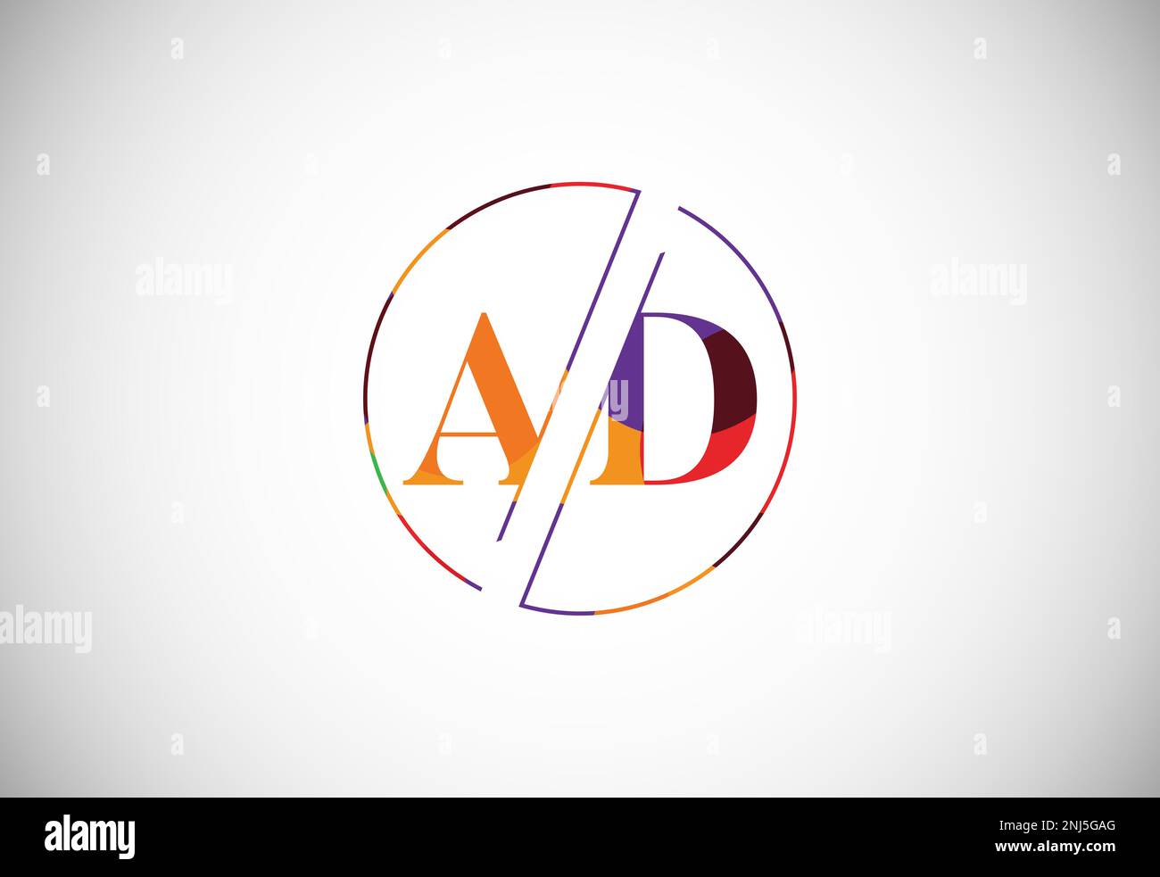 Initial Letter A D Low Poly Logo Design Vector Template. Graphic ...