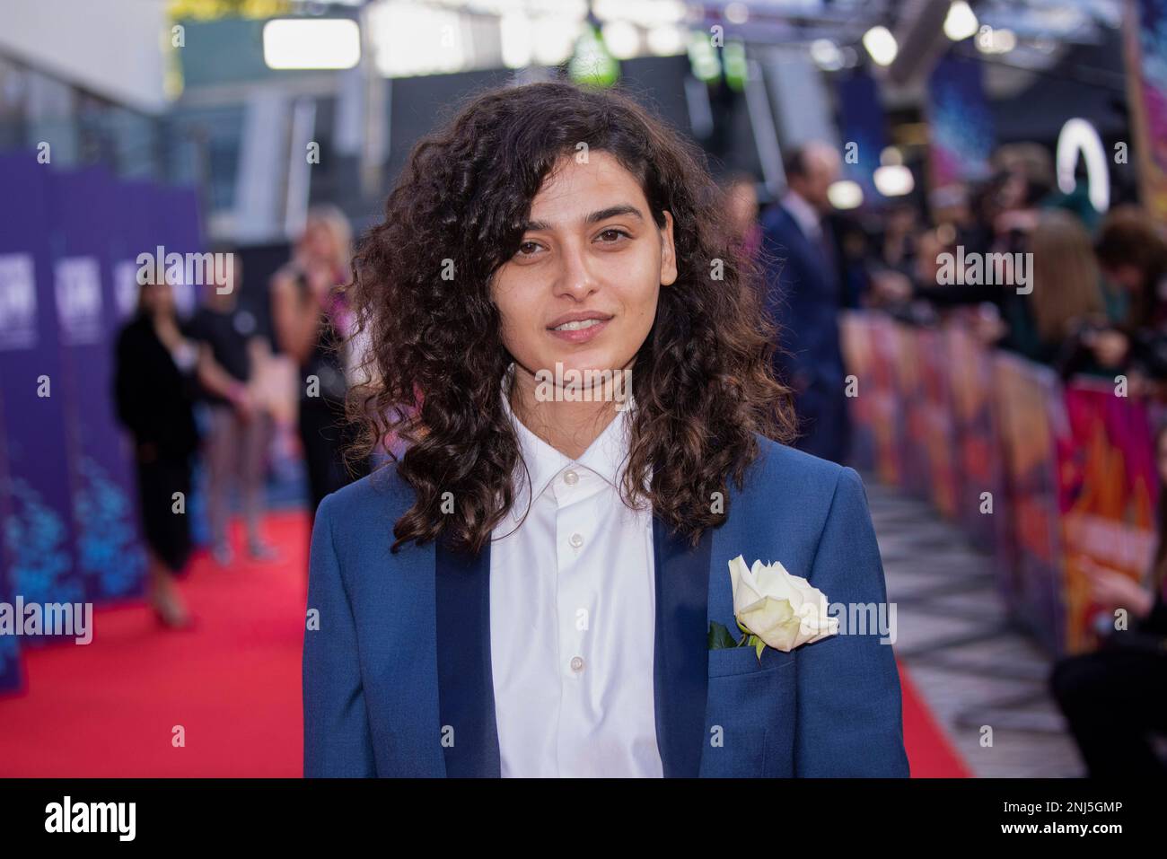 Manal Issa poses for photographers upon arrival for the premiere of the ...