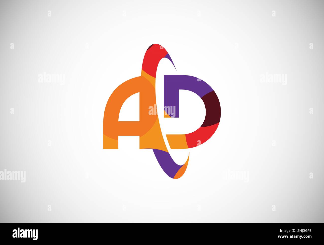 Initial Letter A D Low Poly Logo Design Vector Template. Graphic ...