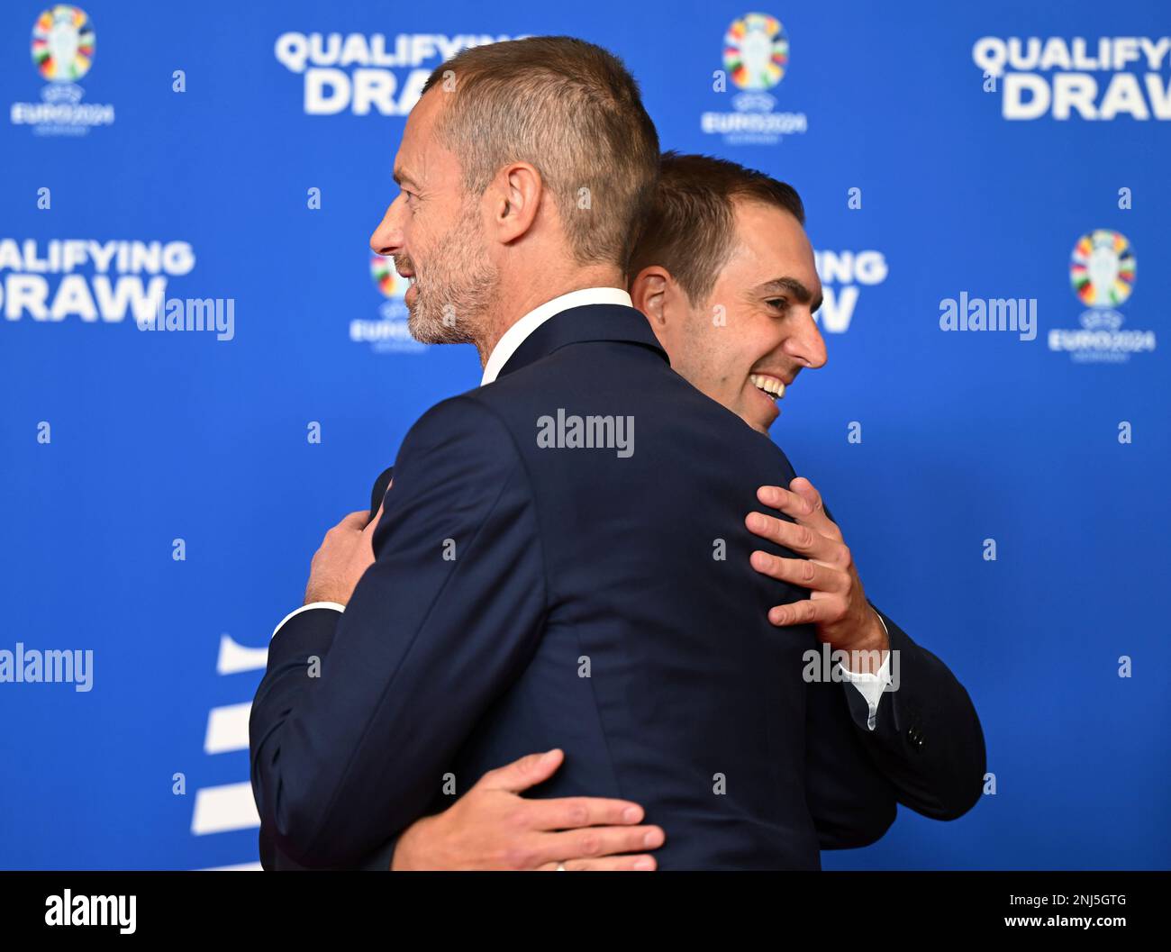 Aleksander Ceferin, President of UEFA, welcomes Philipp Lahm, former ...