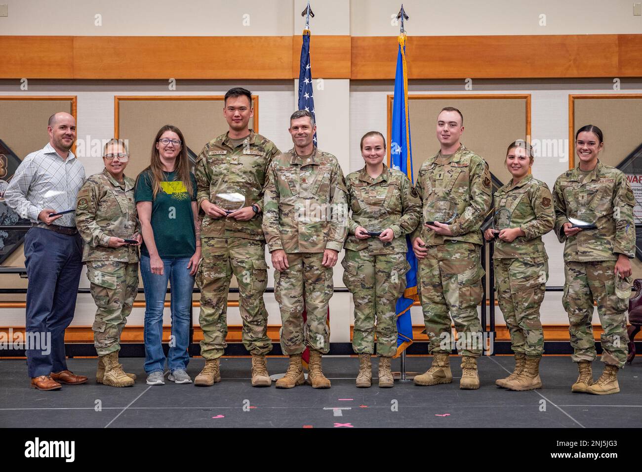 Group photo of the 341st Missile Wing's 2022 second quarter award ...