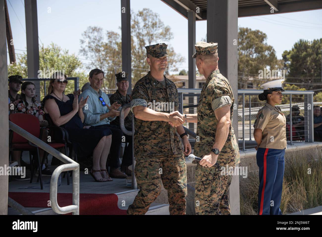 U.S. Marine Corps Col. Matthew Lundgren, the incoming commanding ...