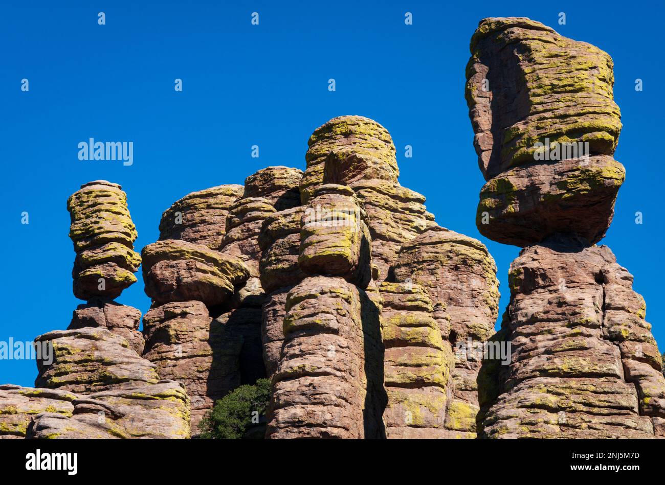 Hoodoos and massive boulders at Chiricahua National Monument Stock ...
