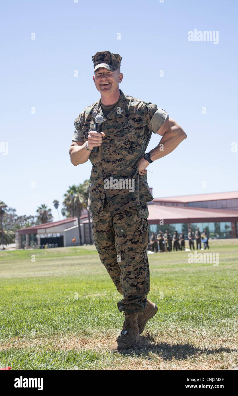 U.S. Marine Corps Col. Seth W. B. Folsom, the outgoing commanding ...