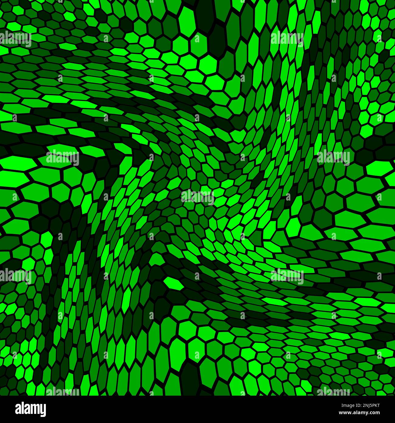 Monochrome seamless honey pattern with halftone hex cells in linear ...