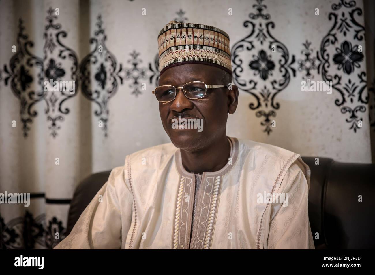 Laouan Magagi, Niger’s minister of humanitarian affairs, pictured in ...