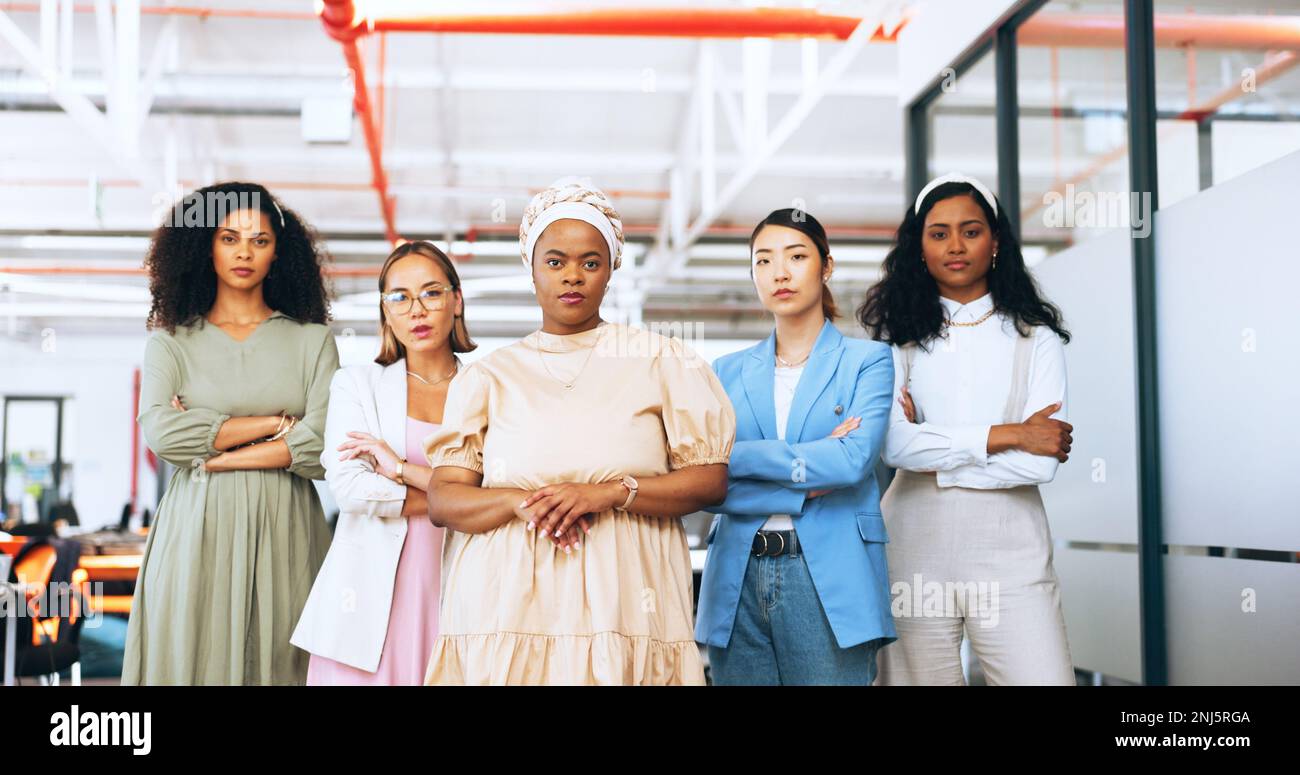 Business, women leadership and empowerment portrait of woman office ...