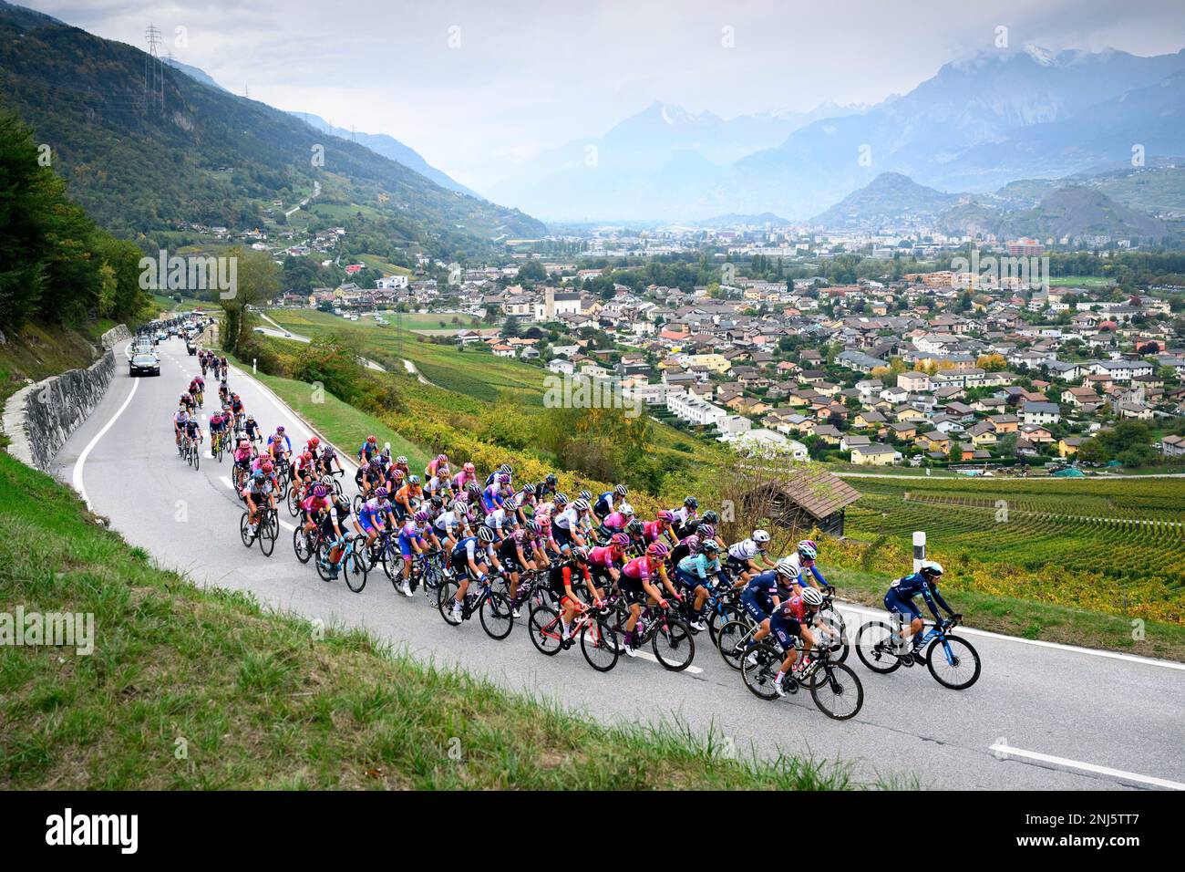 The pack in action during the second stage, a 104,5 km race between ...