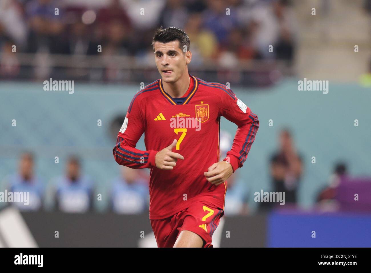 Alvaro Morata of Spain seen during the FIFA World Cup Qatar 2022 match ...