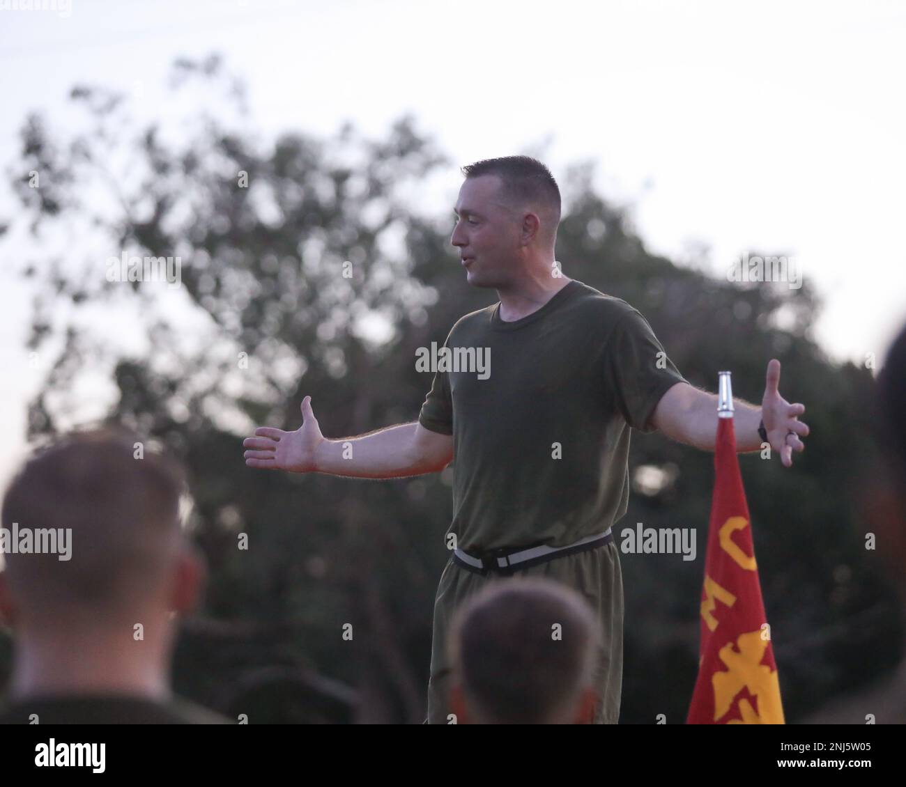 U.S. Marine Corps Lt. Col. Benjamin Kiley, commanding officer, Marine ...