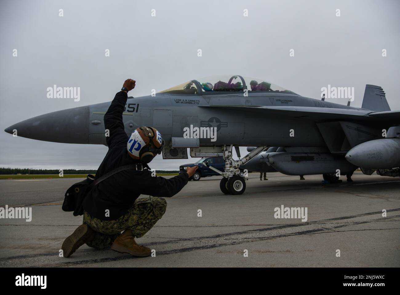 U.S. Navy Aviation Structural Airman Alan Luasalas, Electronic Attack ...