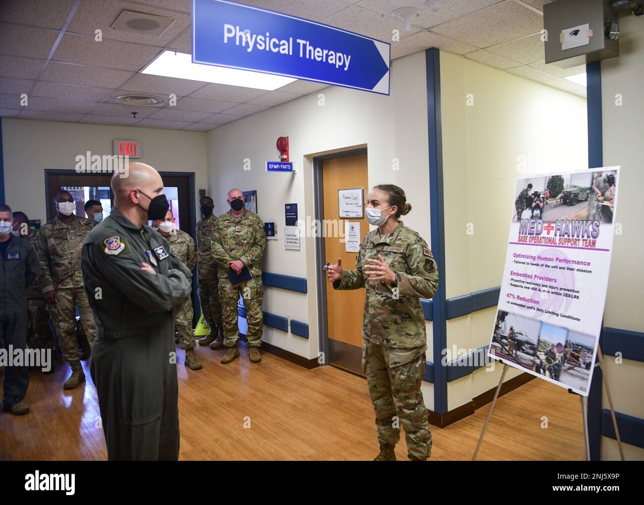 8th Medical Group personnel brief Brig. Gen. Ryan P. Keeney, 7th Air ...