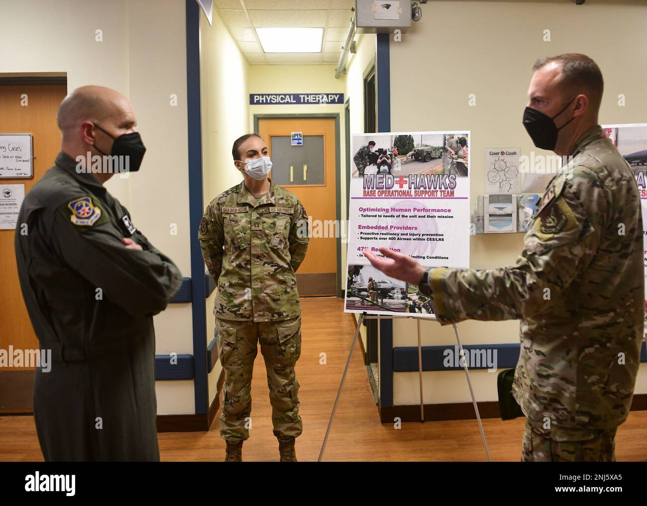 8th Medical Group personnel brief Brig. Gen. Ryan P. Keeney, 7th Air ...