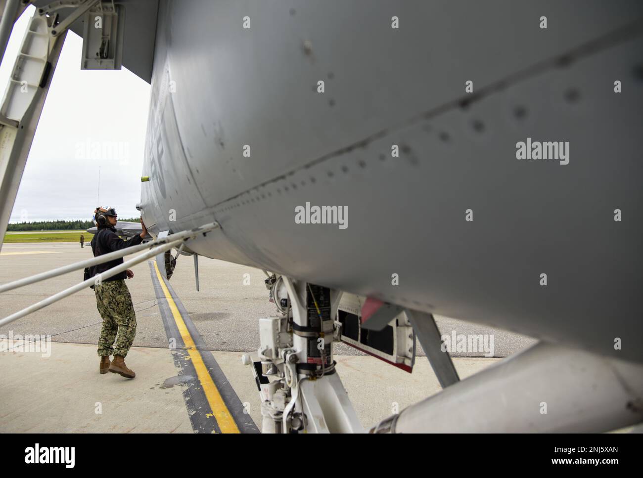 U.S. Navy Aviation Structural Airman Alan Luasalas, Electronic Attack ...