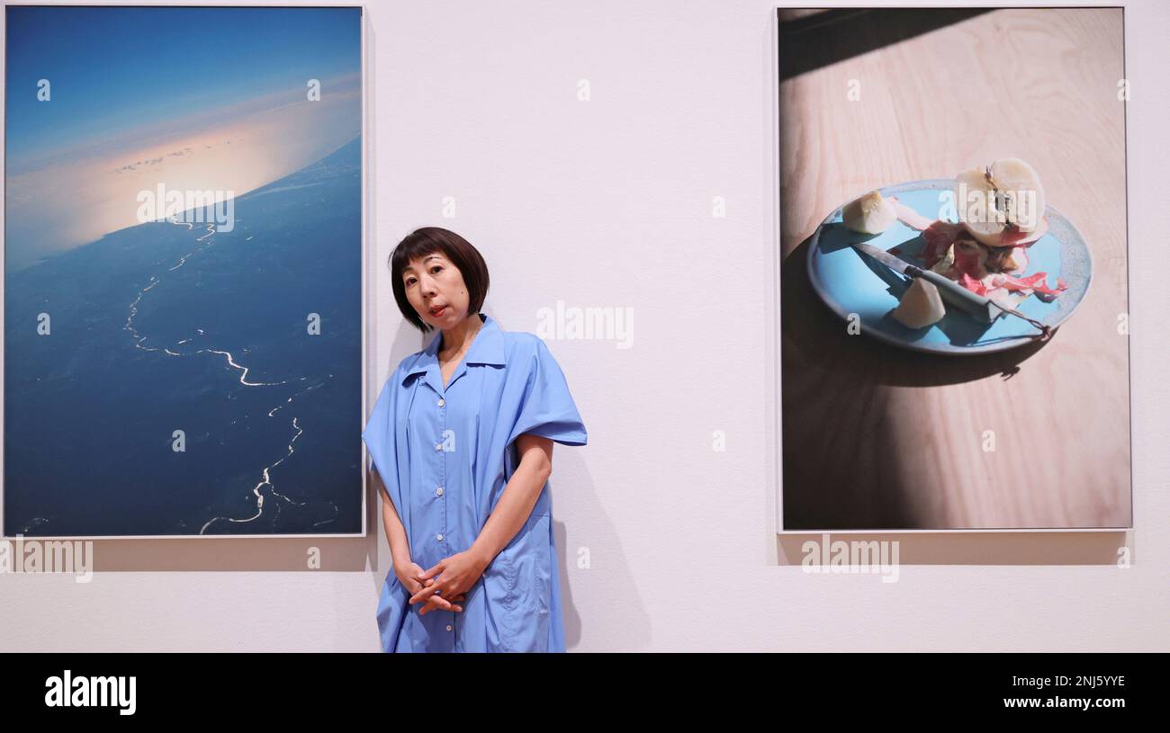 Japanese photographer Rinko Kawauchi poses for a photo in Tokyo on Oct.7, 2022.( The Yomiuri ...