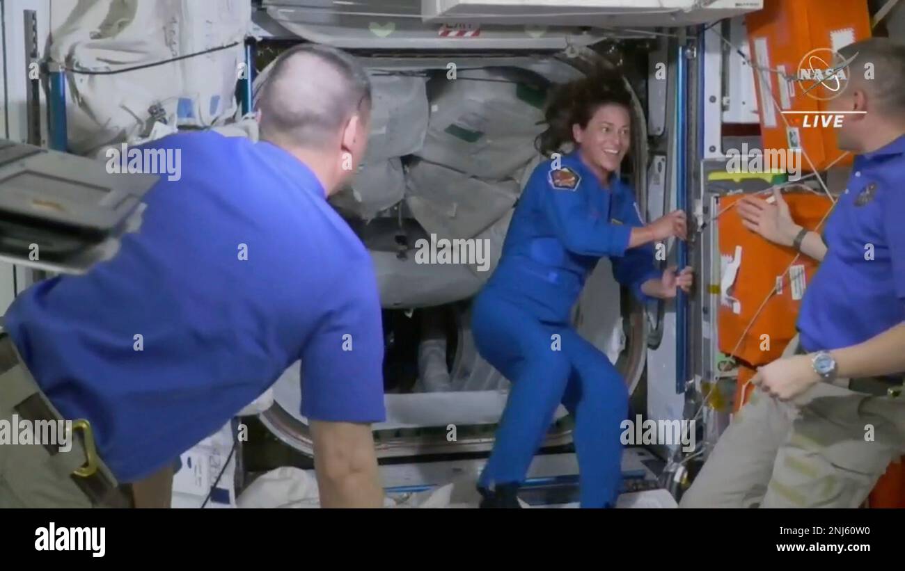 In this image from video made available by NASA, U.S. Marine Col ...