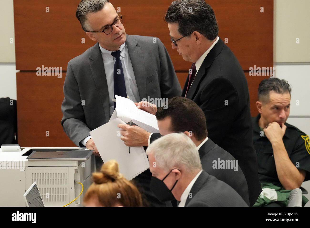 Capital defense attorney Casey Secor, left, and Assistant State ...