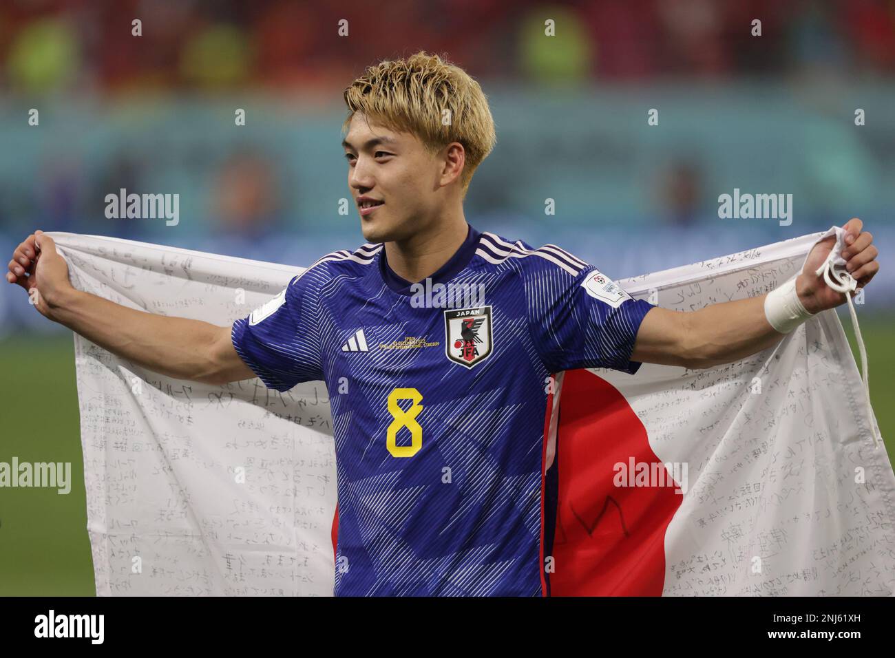 Ritsu Doan of Japan seen during the FIFA World Cup Qatar 2022 match ...
