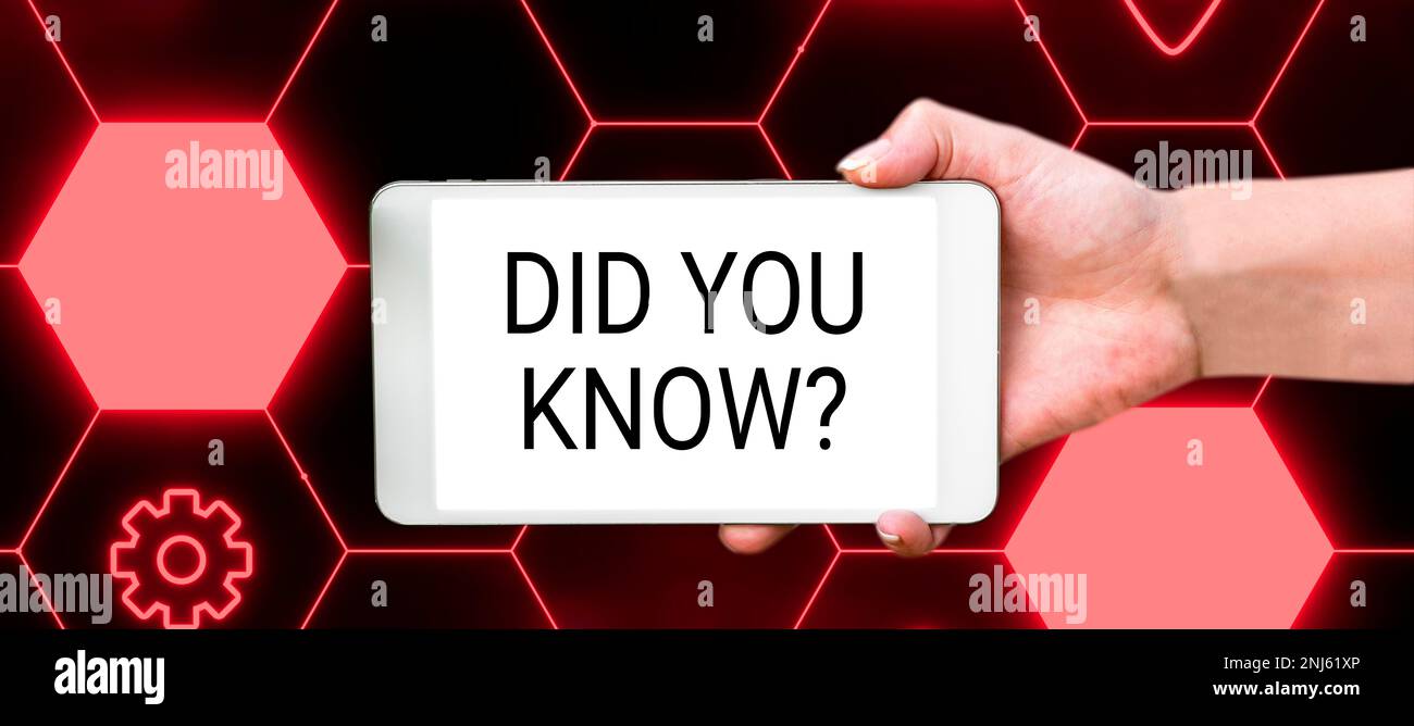 Conceptual caption Did You Know. Business overview Fun Facts and ... Conceptual caption Did You Know. Business overview Fun Facts and ...