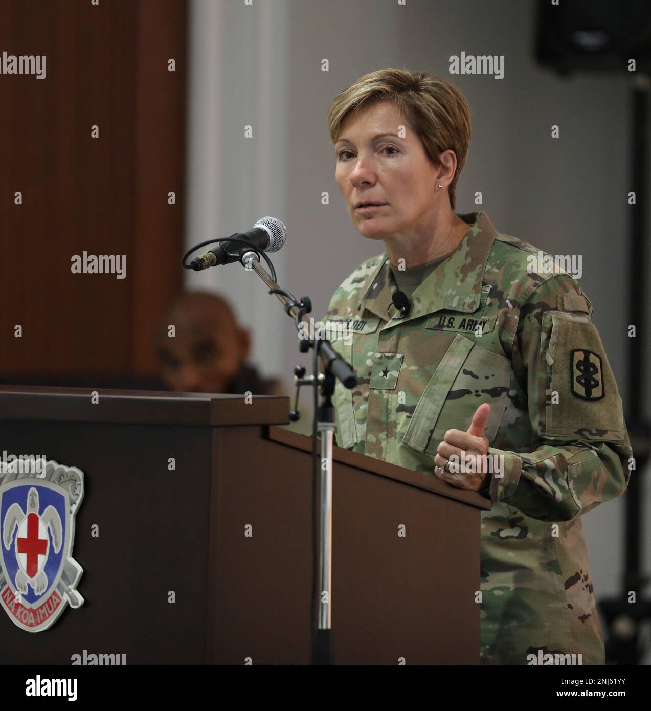 Brig. Gen. Paula Lodi, commanding general of the 18th Medical Command ...