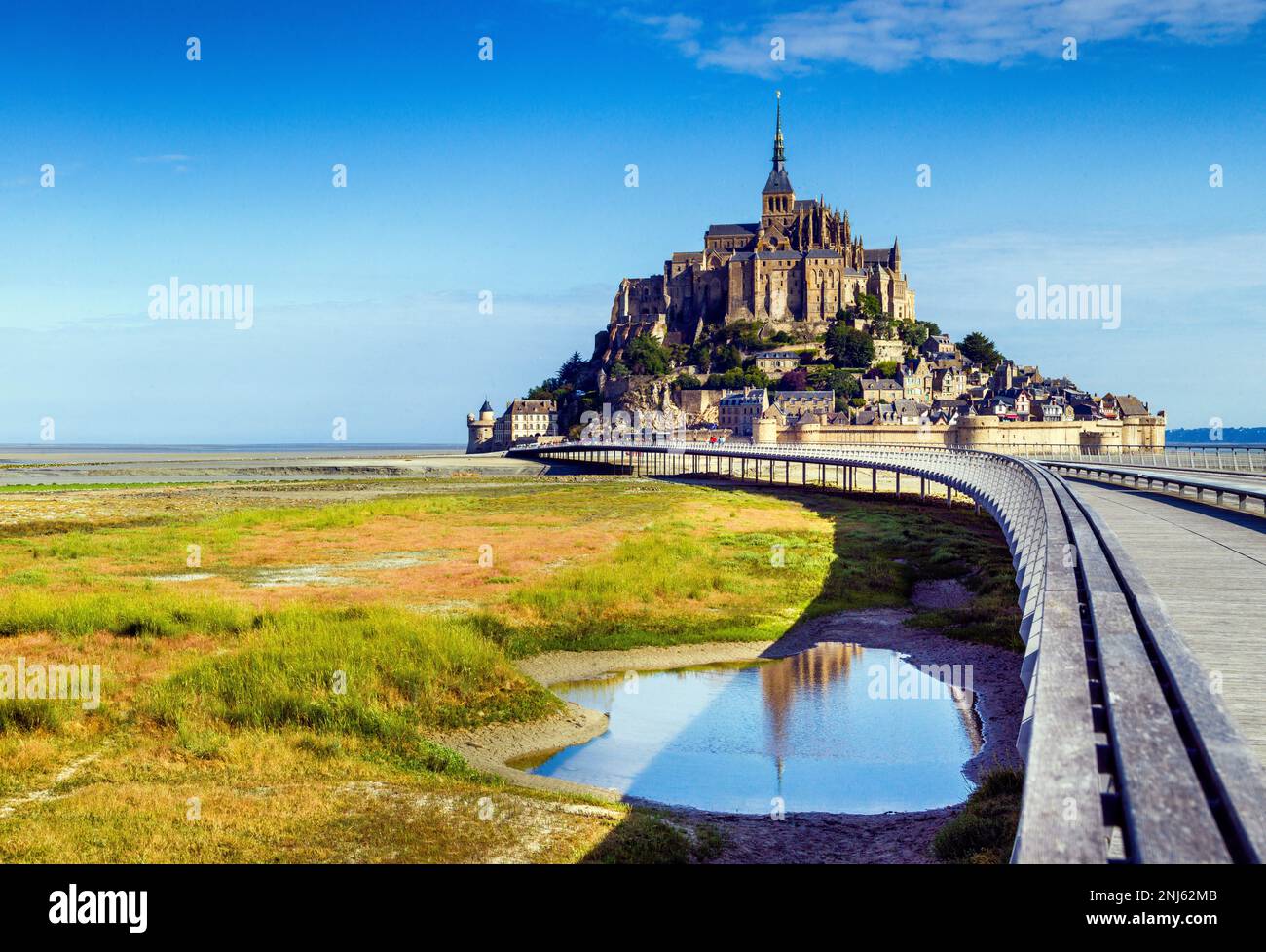 Mont Saint Michel, Manche Normany,France, Mont Saint Michel Stock Photo ...