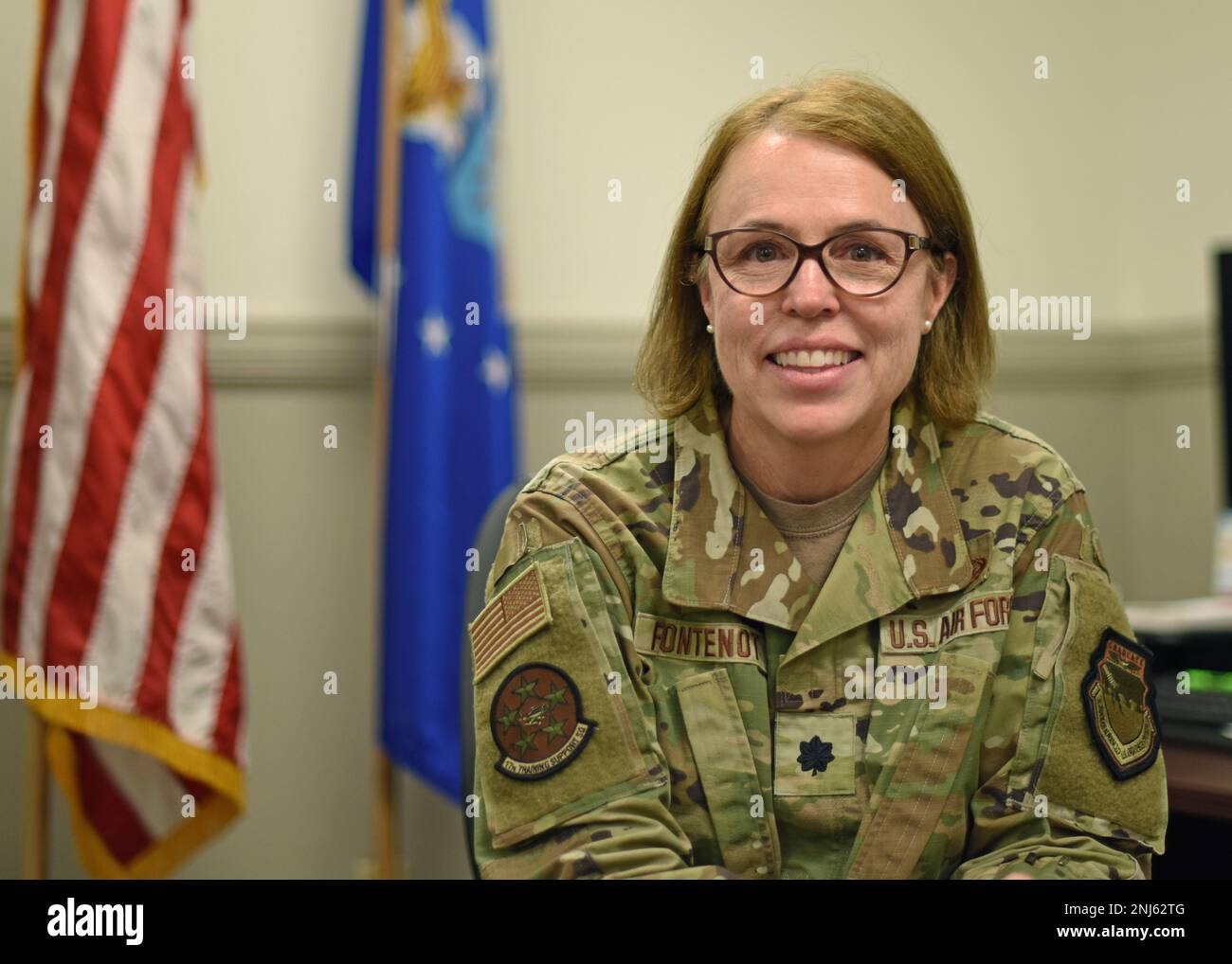 U.S. Air Force Lt. Col. Renee Fontenot, 17th Training Support Squadron ...