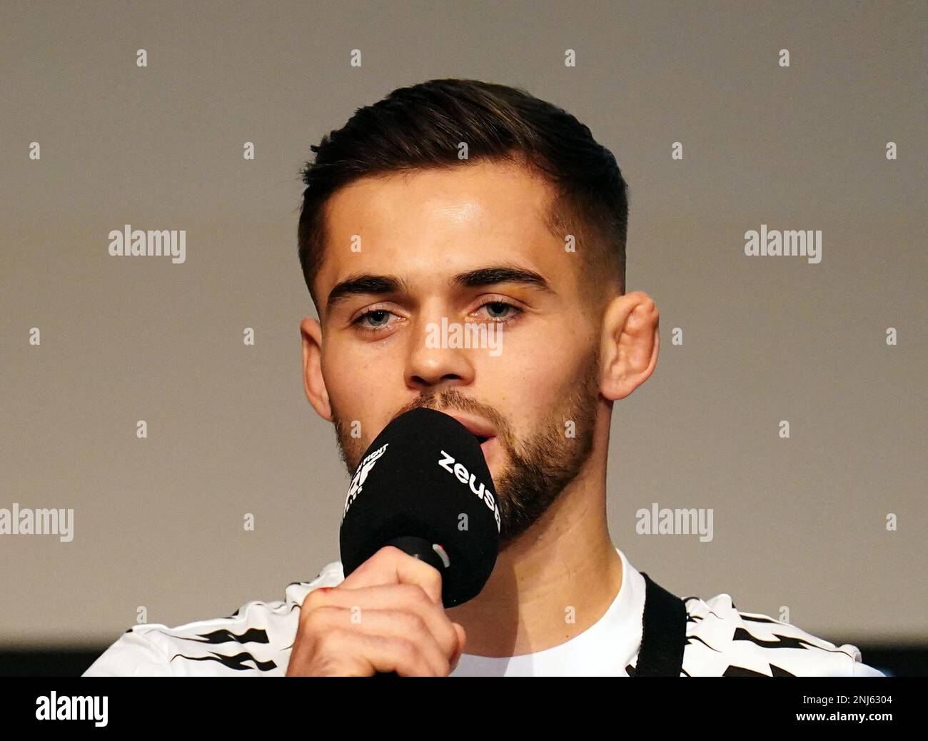 Mike Hales during a press conference at the Leonardo Royal Hotel ...