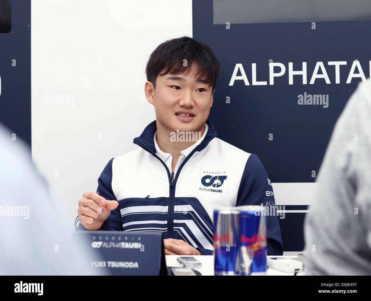 Yuki Tsunoda, a Japanese racing driver who is racing for Scuderia ...